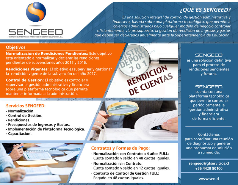 Sostenedores y Rendiciones – Sen